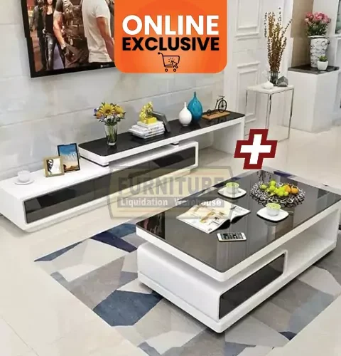 Ceazar Coffee Table and TV Stand | Coffee Table for sale | Glass Table